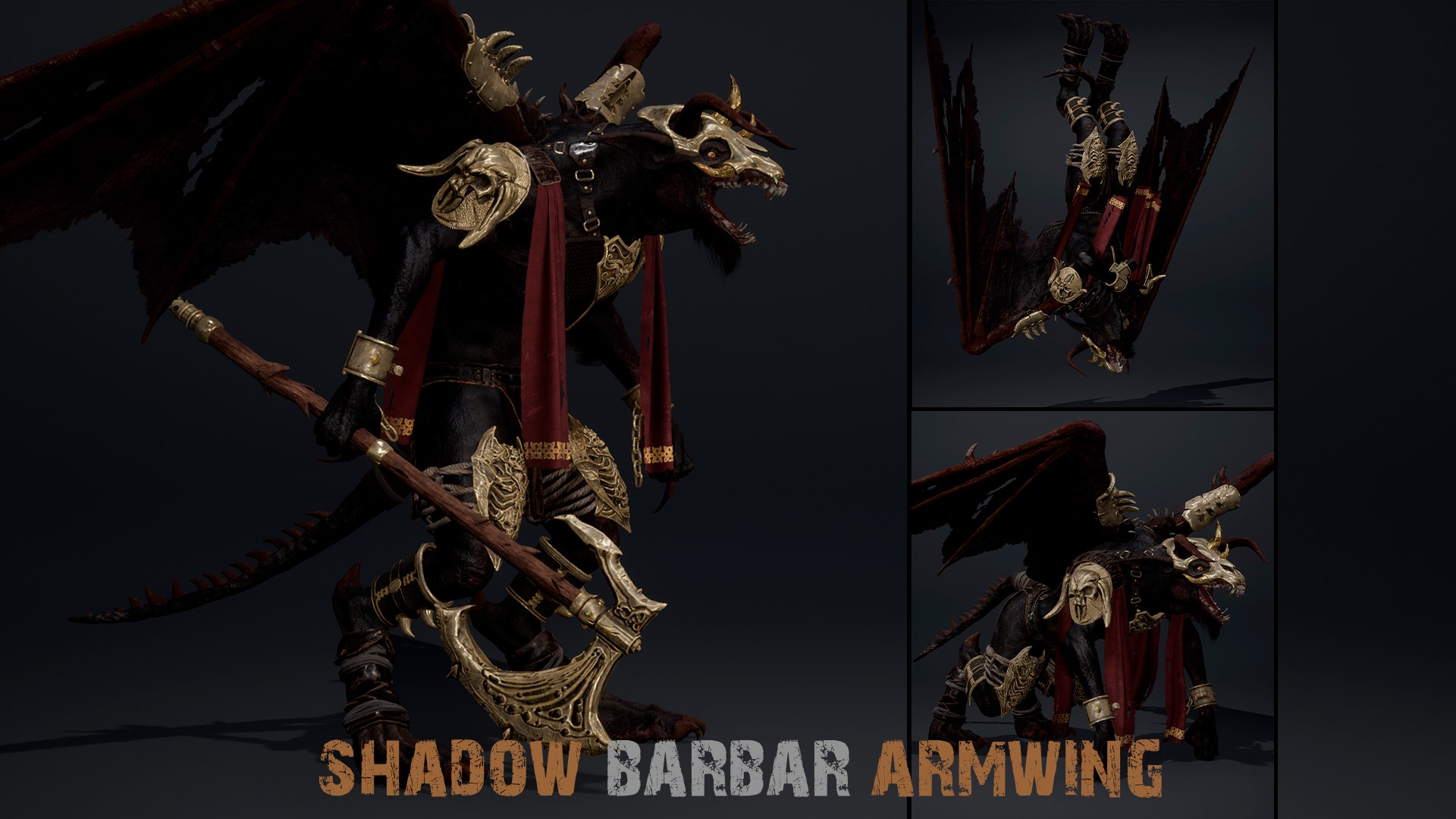 Shadow Barbar ArmWing 3D Model - TurboSquid 2320920