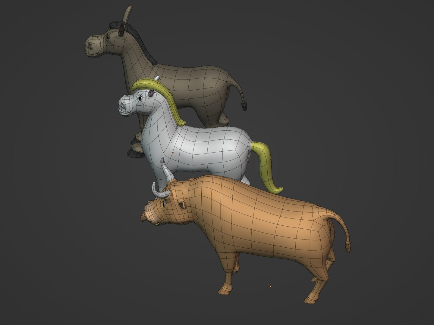 3D Cartoon Animals Pack - TurboSquid 1855548
