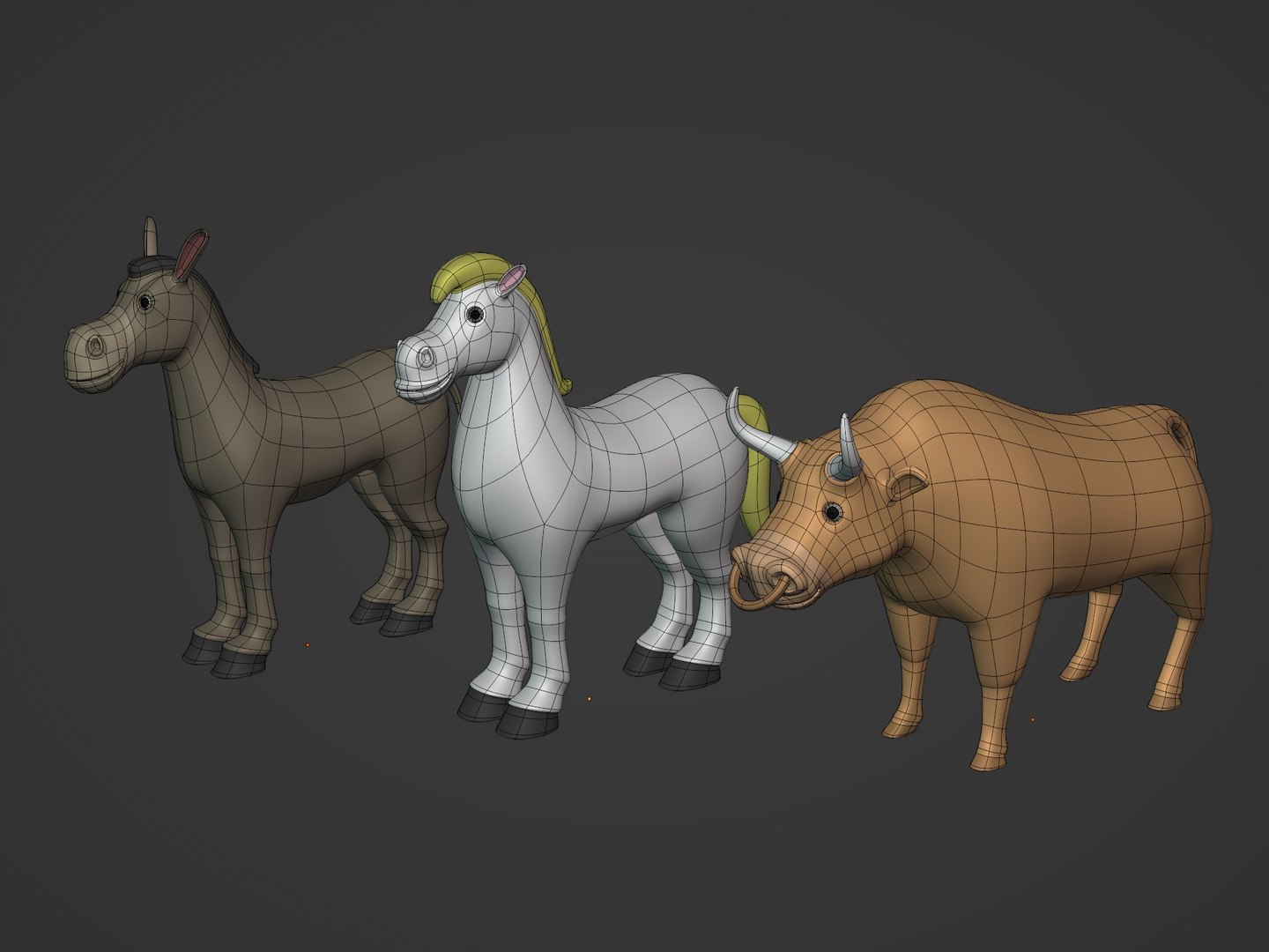 3D Cartoon Animals Pack - TurboSquid 1855548