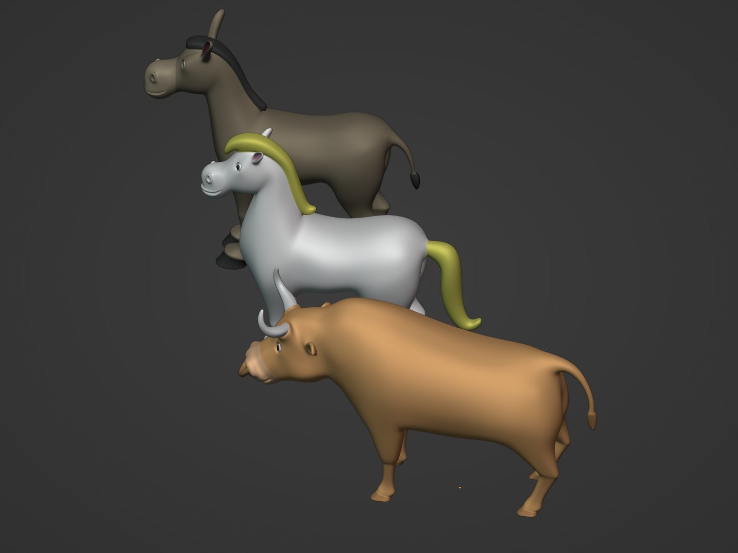 3D Cartoon Animals Pack - TurboSquid 1855548