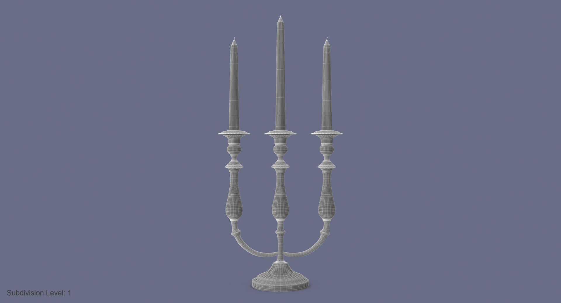 3d Candlestick Candle Model