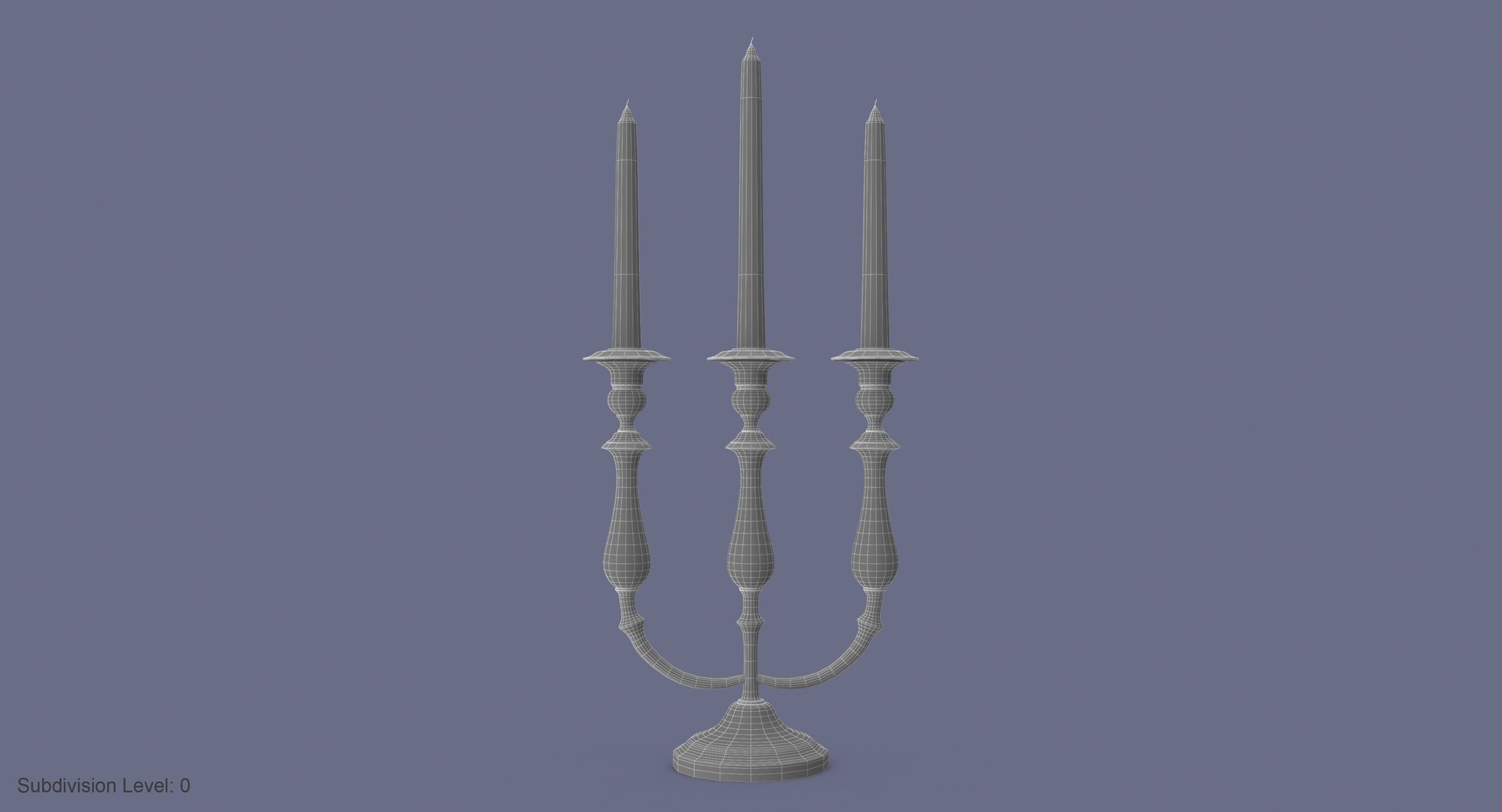 3d Candlestick Candle Model
