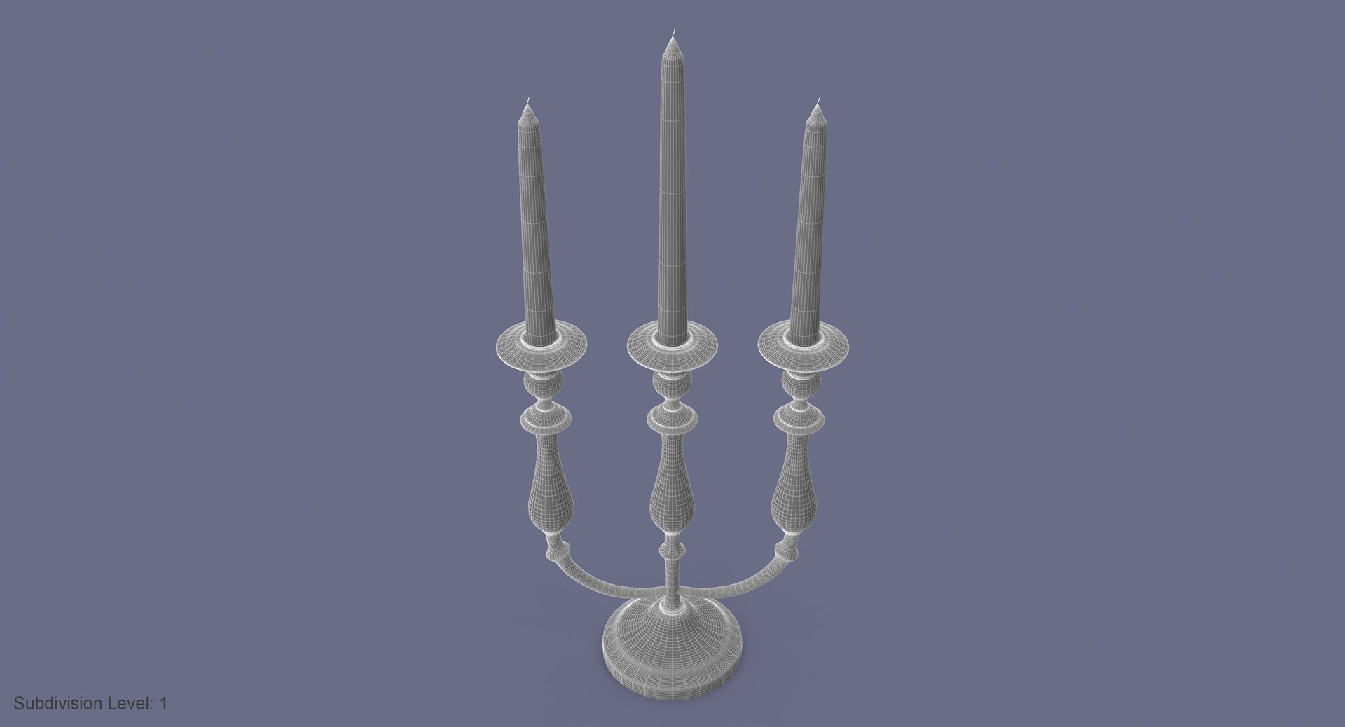 3d Candlestick Candle Model