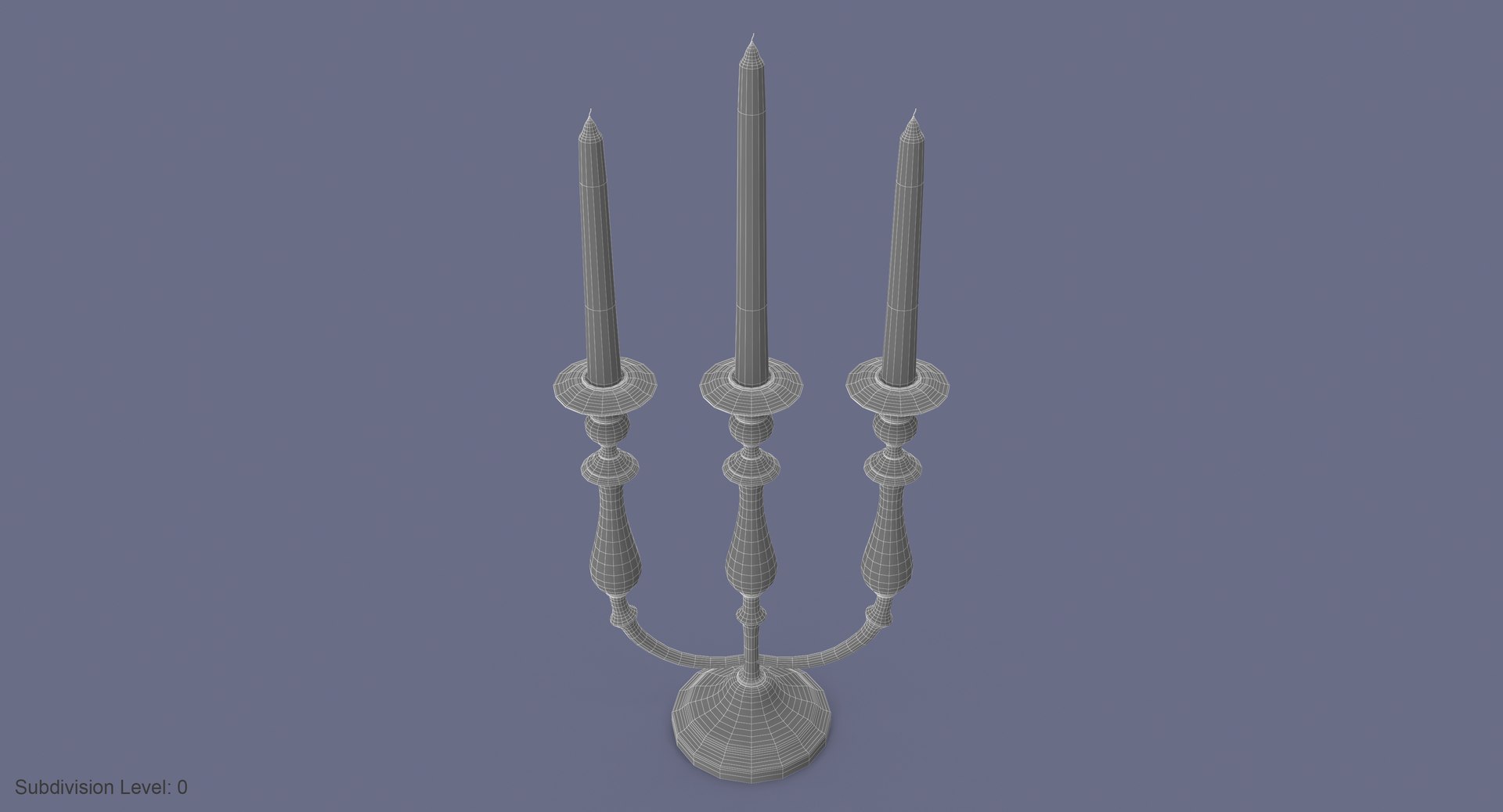 3d Candlestick Candle Model