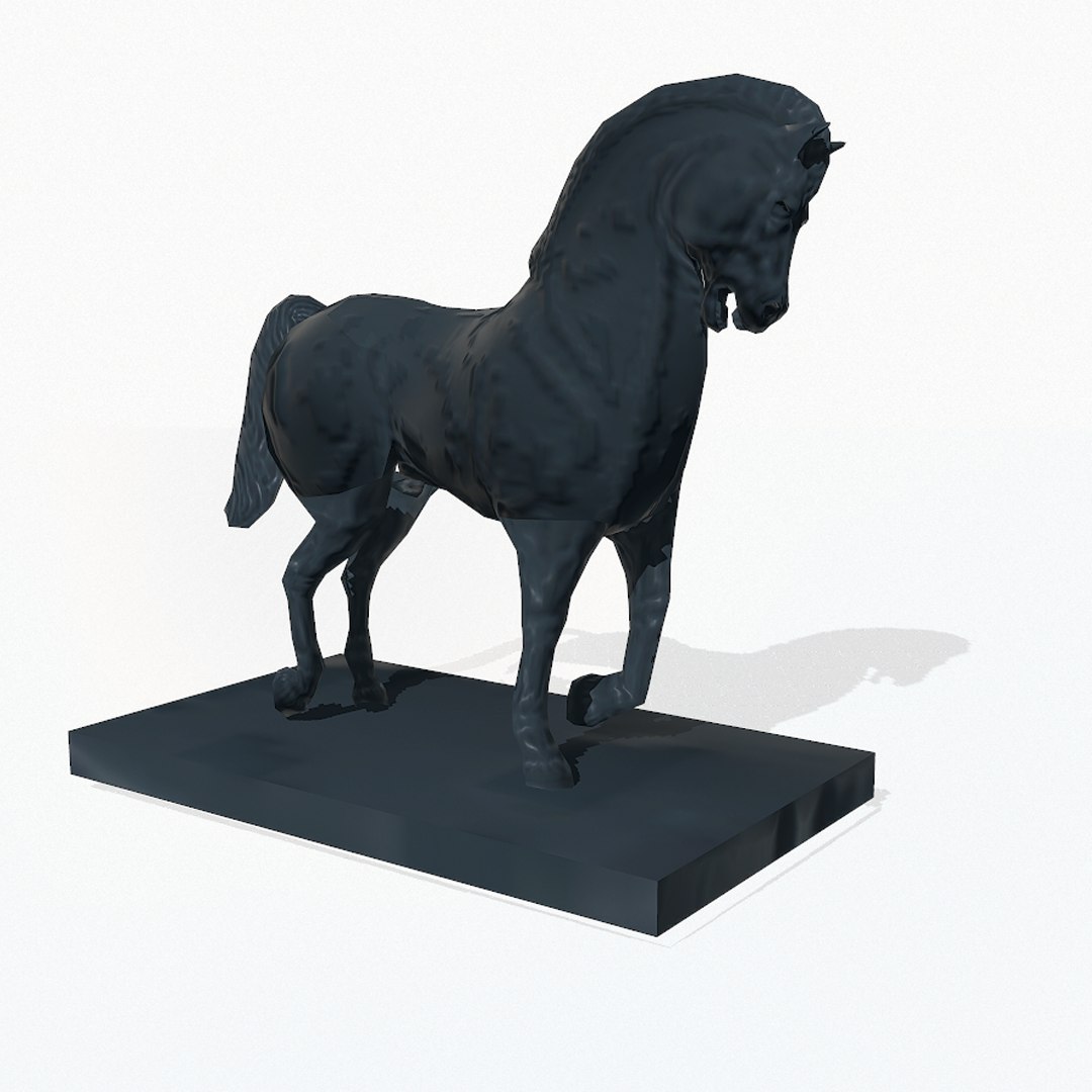 3d Horse Statue Model