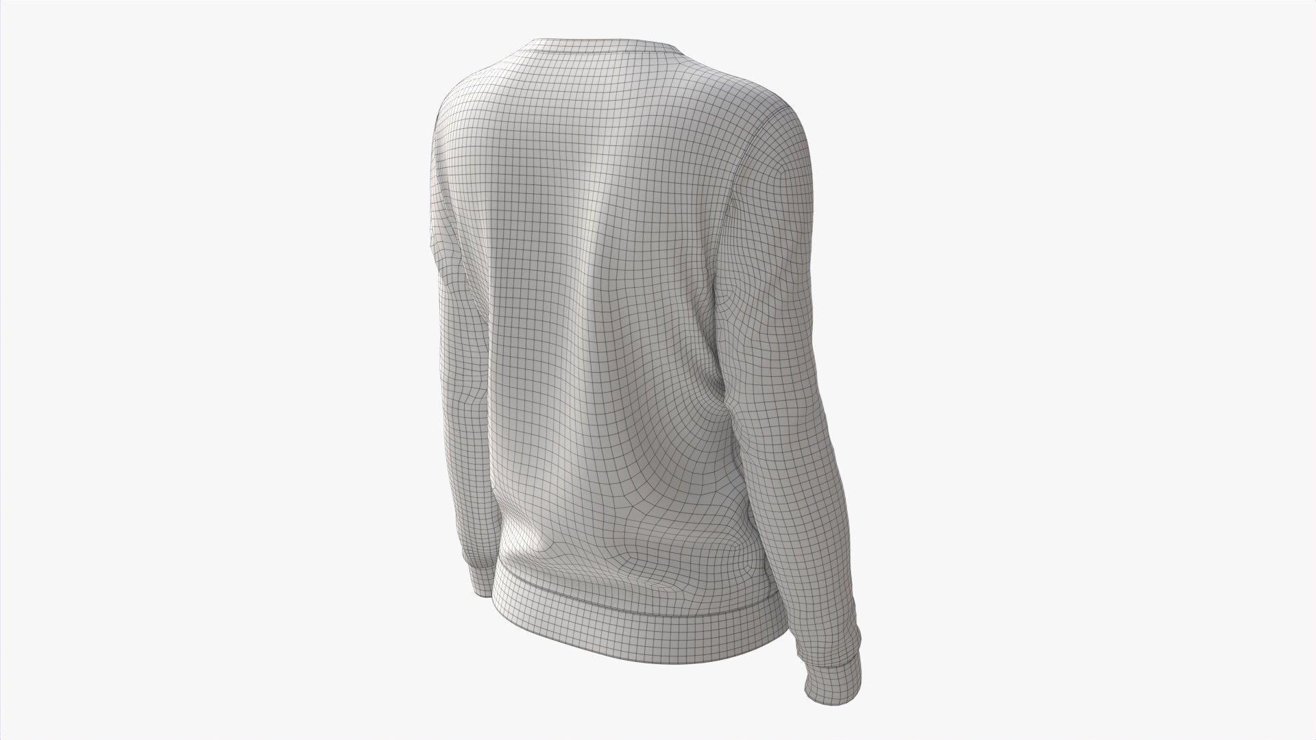 3D Sweatshirt For Women Mockup 02 White Model - TurboSquid 2043884