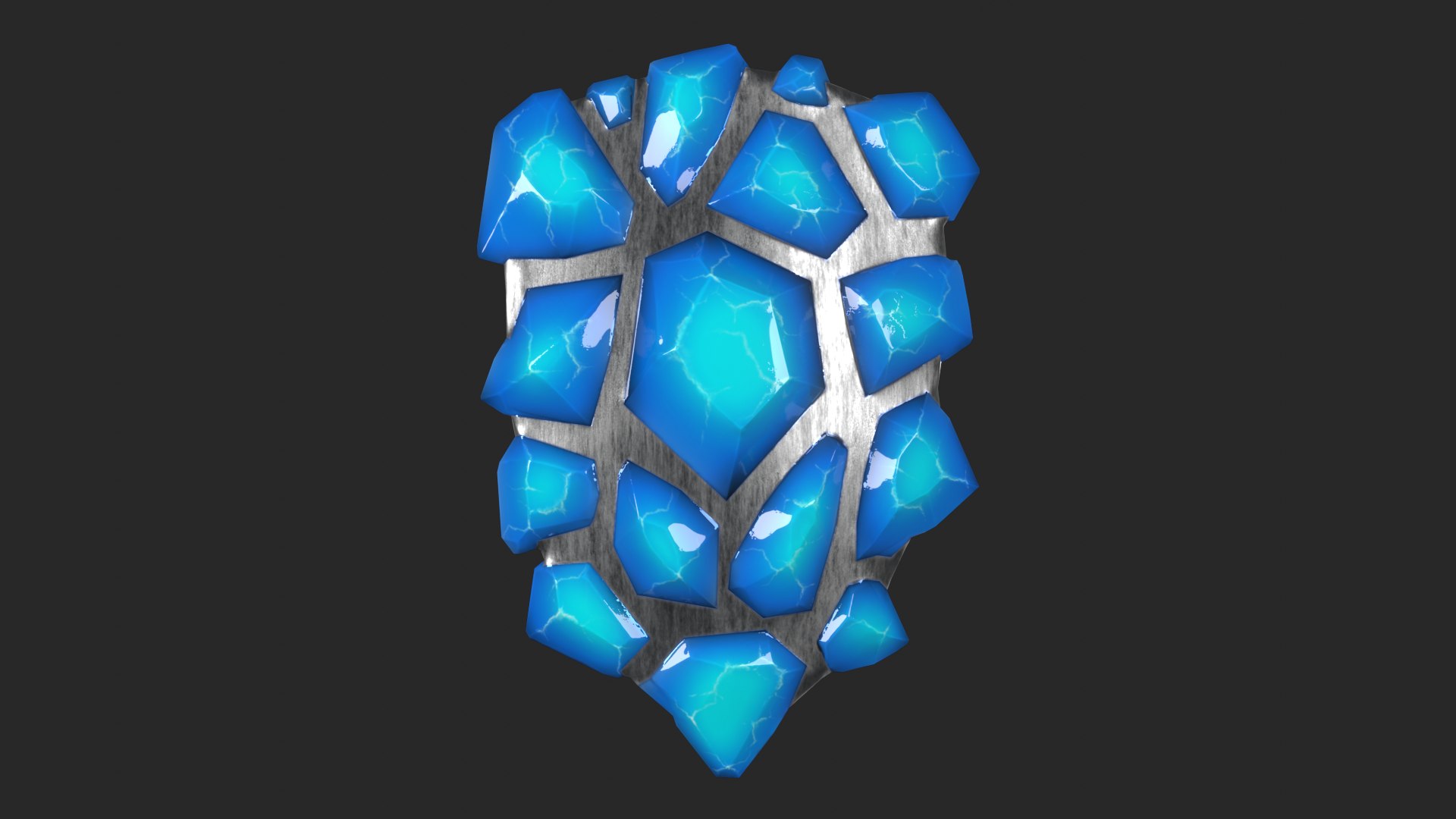 Ice Crystalled Shield Stylized Fantasy Low-Poly PBR 3D - TurboSquid 1787020
