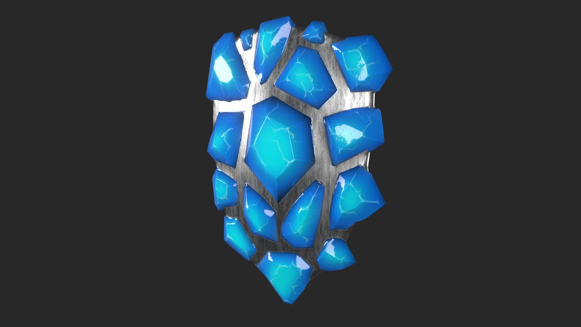 Ice Crystalled Shield Stylized Fantasy Low-Poly PBR 3D - TurboSquid 1787020