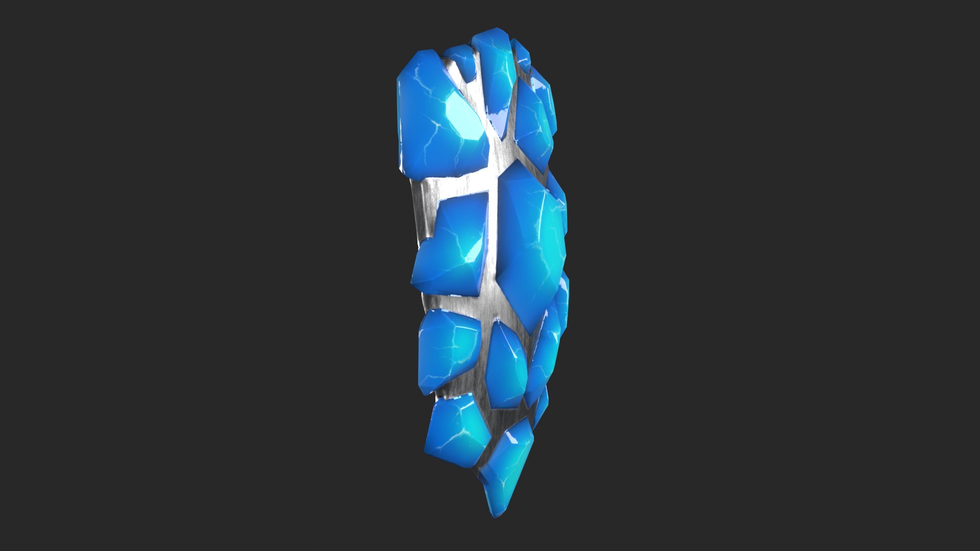 Ice Crystalled Shield Stylized Fantasy Low-Poly PBR 3D - TurboSquid 1787020