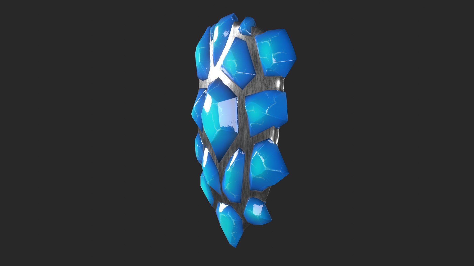 Ice Crystalled Shield Stylized Fantasy Low-Poly PBR 3D - TurboSquid 1787020