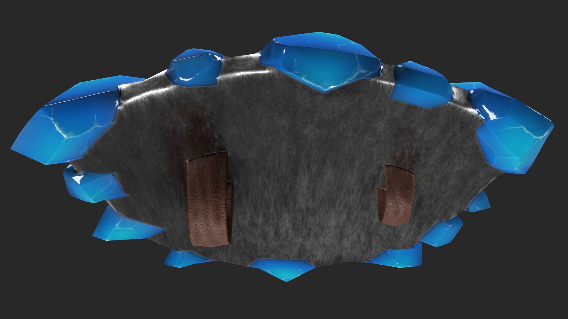 Ice Crystalled Shield Stylized Fantasy Low-Poly PBR 3D - TurboSquid 1787020