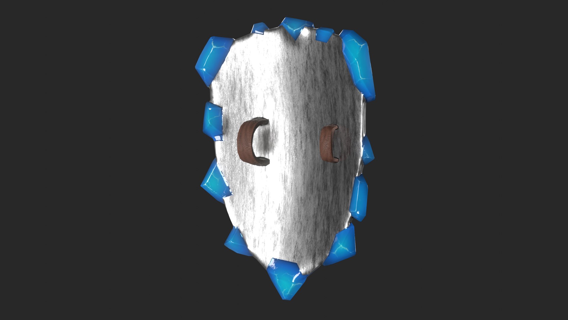 Ice Crystalled Shield Stylized Fantasy Low-Poly PBR 3D - TurboSquid 1787020