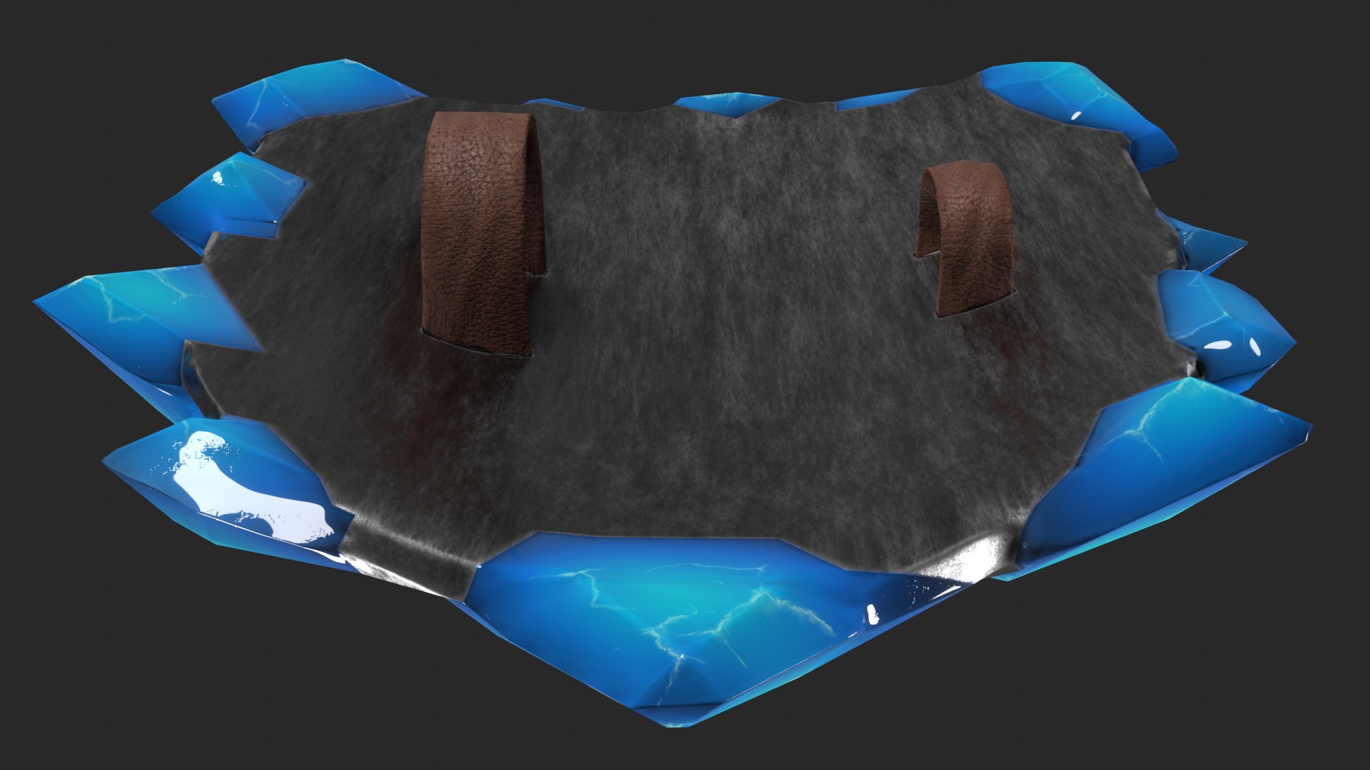 Ice Crystalled Shield Stylized Fantasy Low-Poly PBR 3D - TurboSquid 1787020