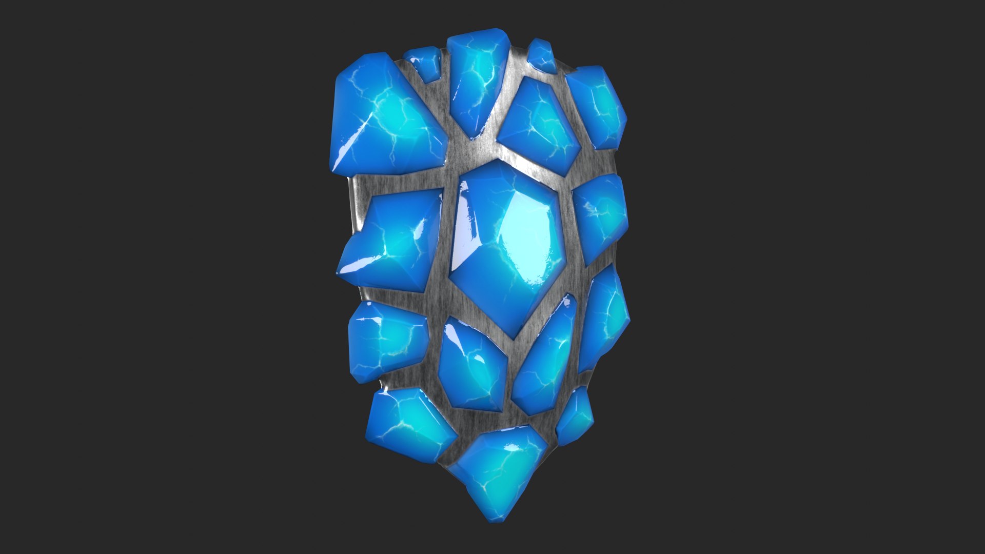 Ice Crystalled Shield Stylized Fantasy Low-Poly PBR 3D - TurboSquid 1787020