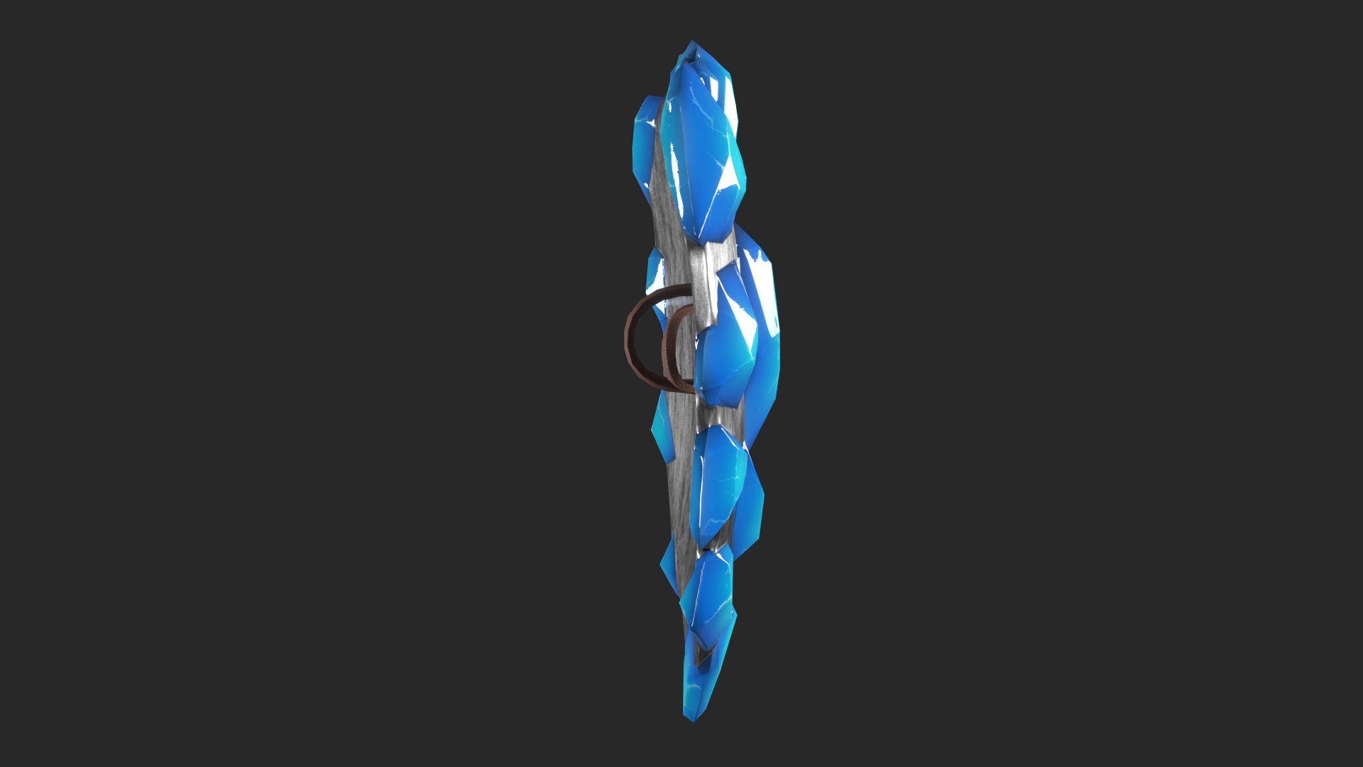 Ice Crystalled Shield Stylized Fantasy Low-Poly PBR 3D - TurboSquid 1787020