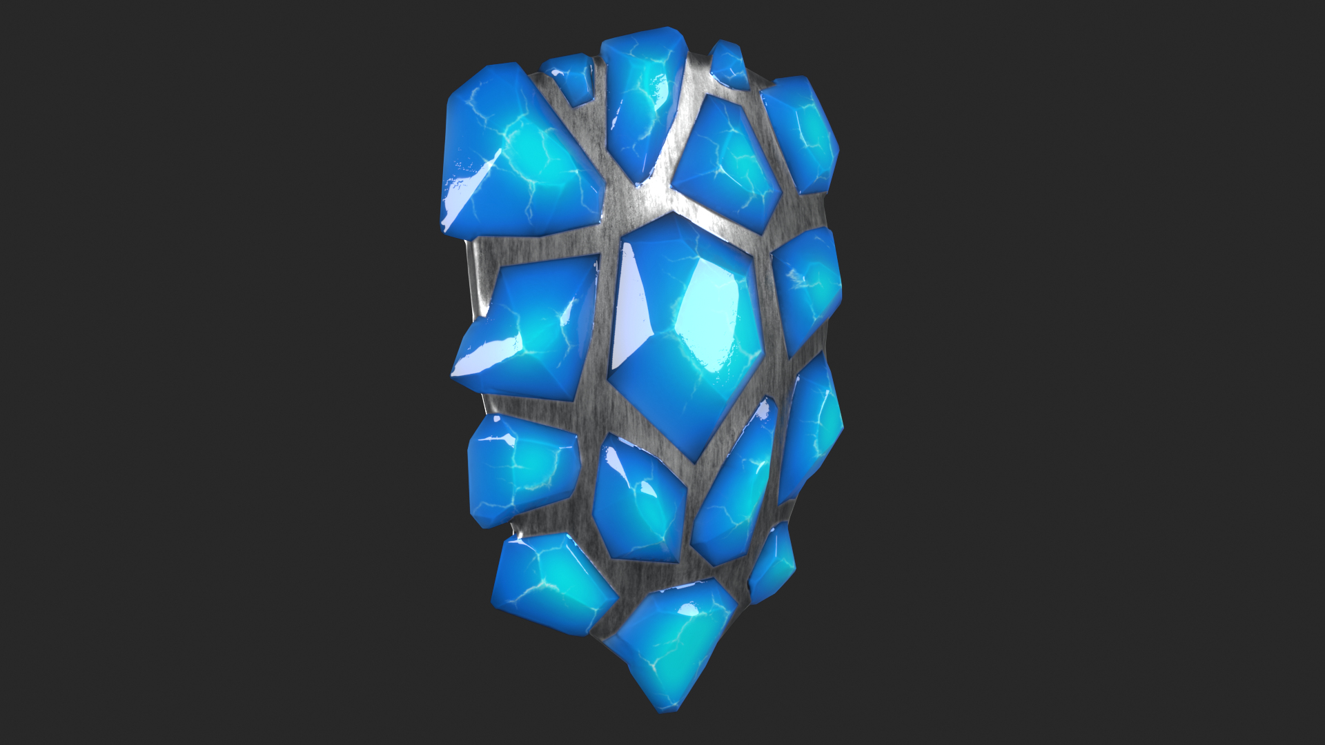 Ice Crystalled Shield Stylized Fantasy Low-Poly PBR 3D - TurboSquid 1787020