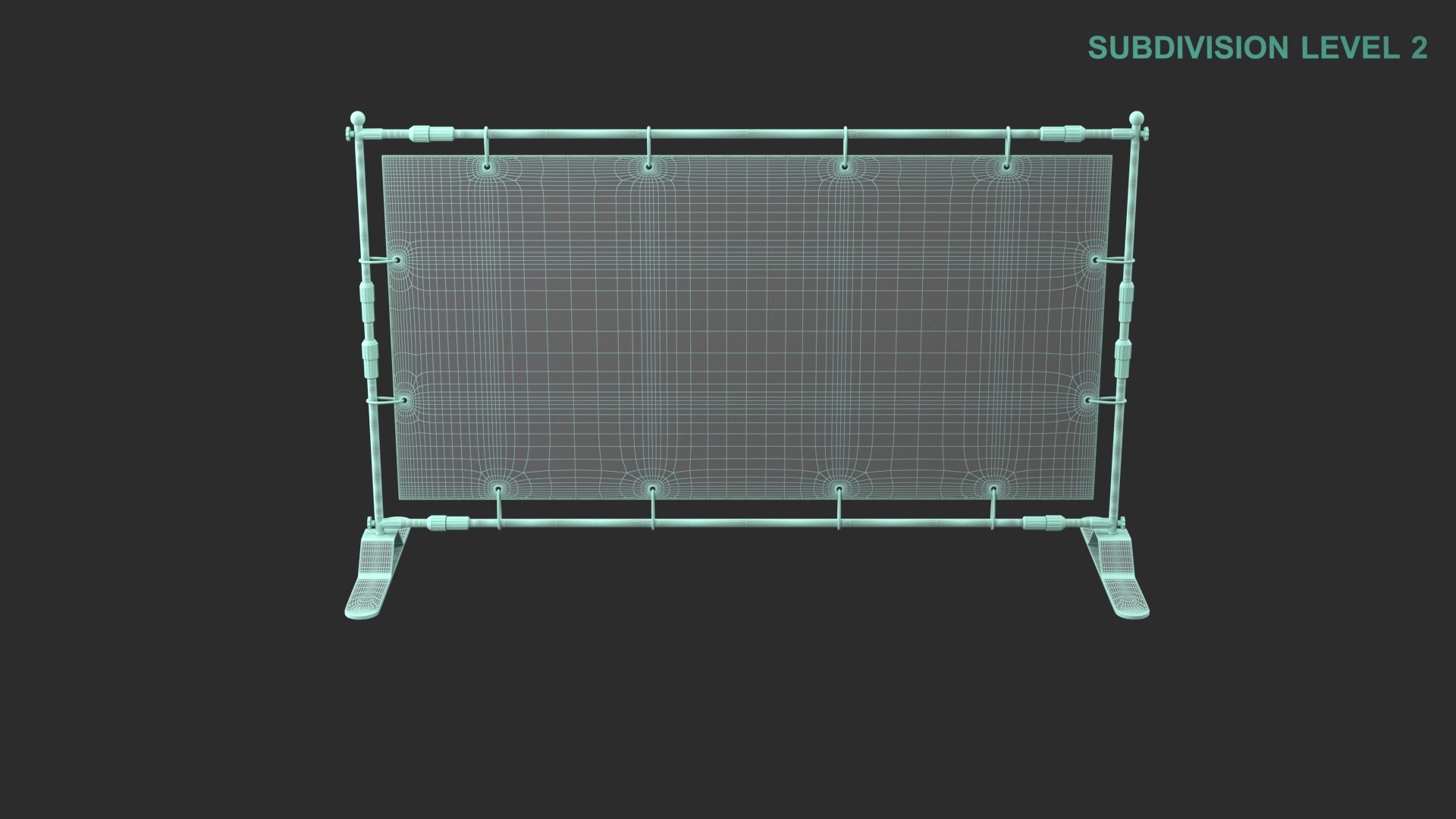 3D Advertising Banner 170x110cm Model - TurboSquid 2009872