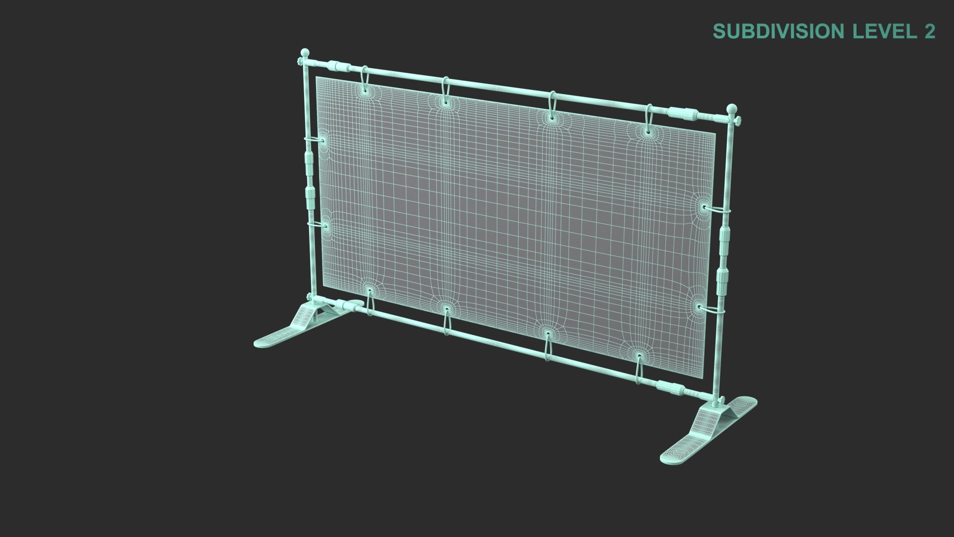 3D Advertising Banner 170x110cm Model - TurboSquid 2009872