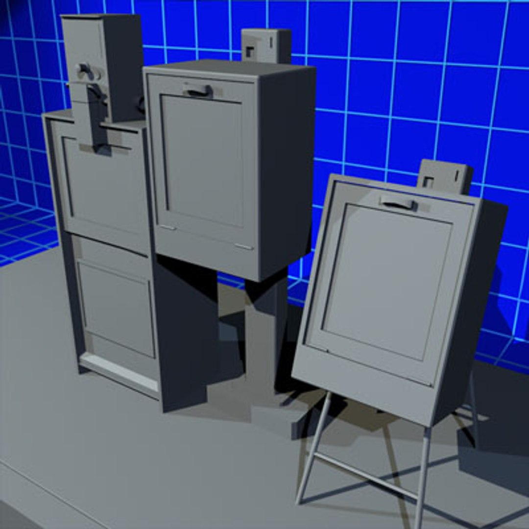 3d newspaper boxes 01 papers