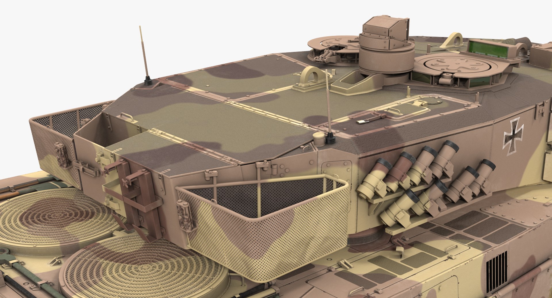 3d Model Of German Battle Tank Leopard