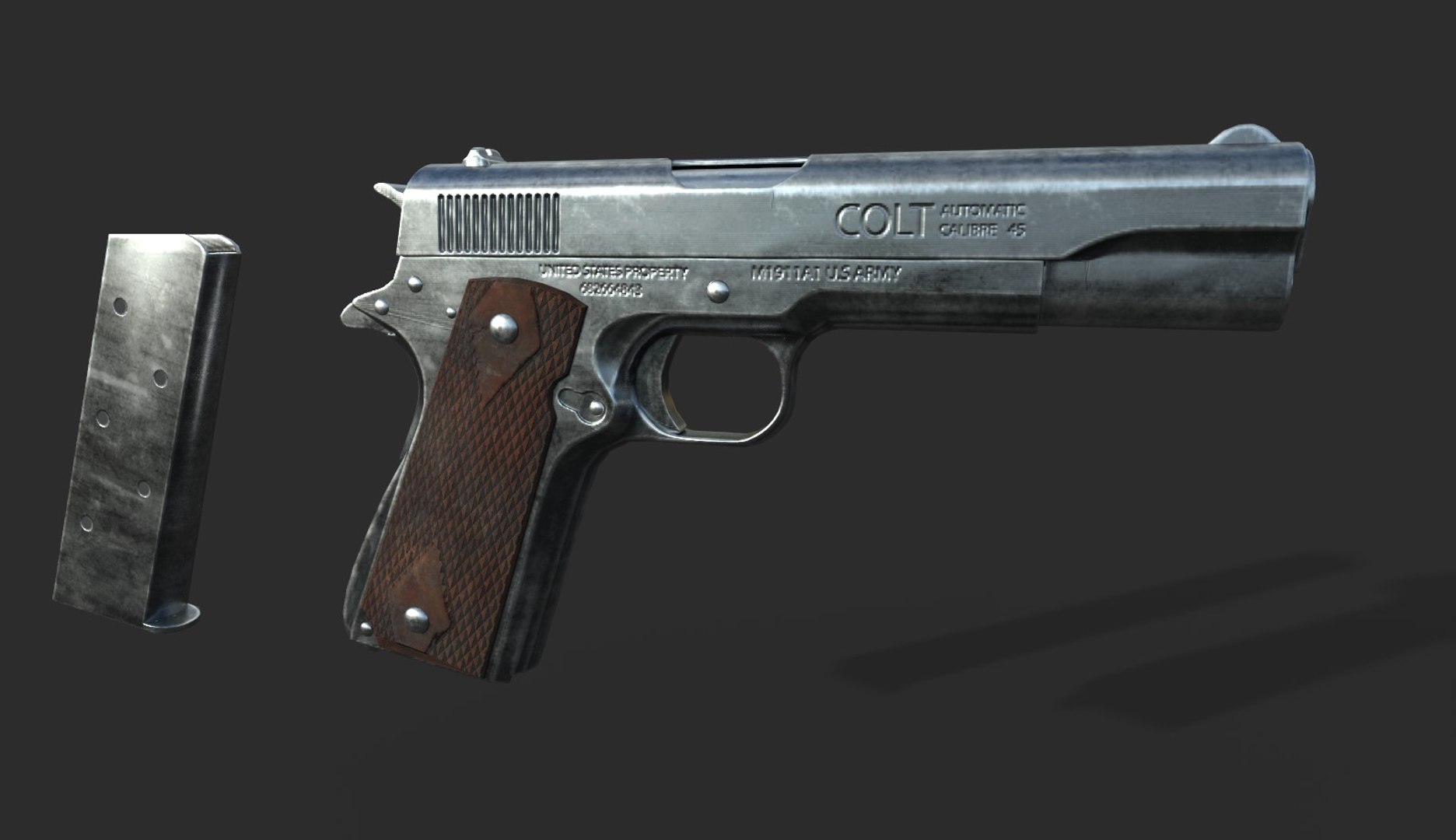 Colt M1911 Gun 3D Model - TurboSquid 1561364