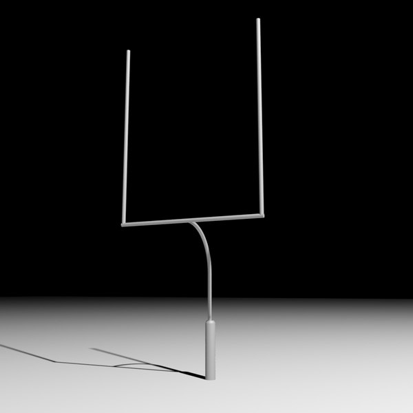 free american football field goal 3d model