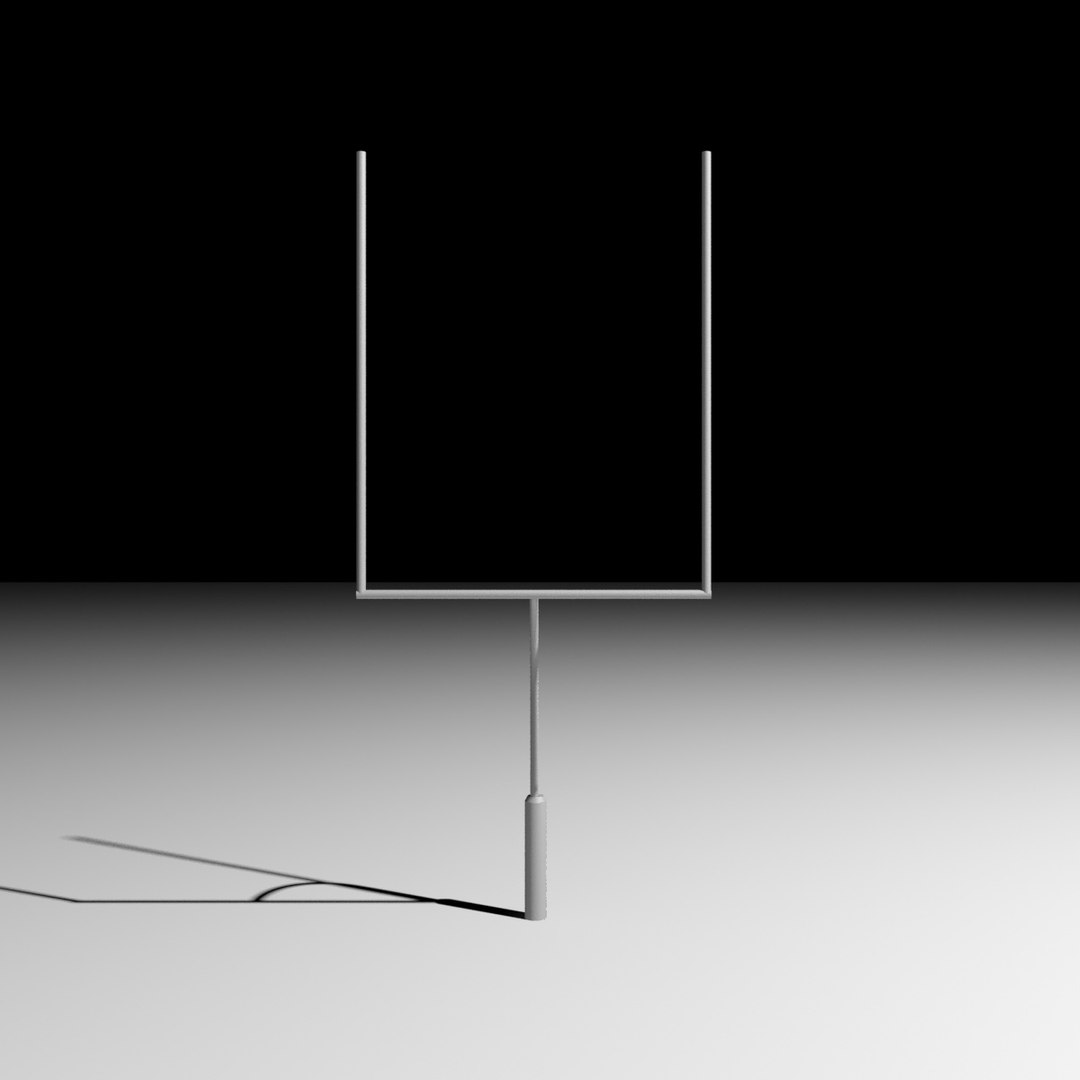 Free American Football Field Goal 3d Model
