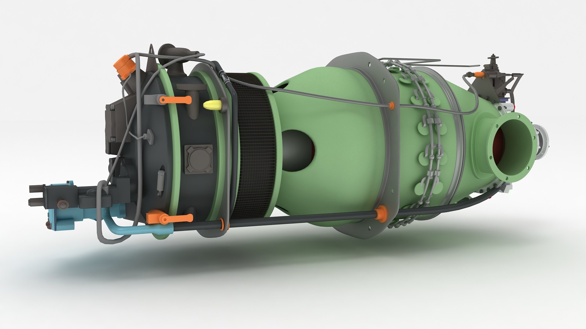 Turboprop Aircraft Engine Pratt And Whitney Canada PT6 Model ...