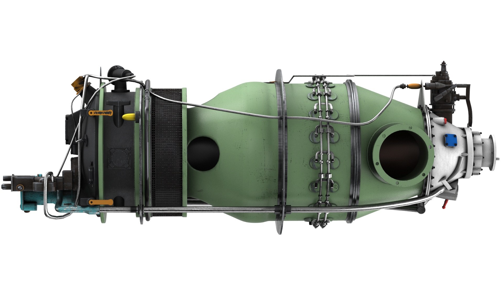 Turboprop Aircraft Engine Pratt And Whitney Canada PT6 Model ...