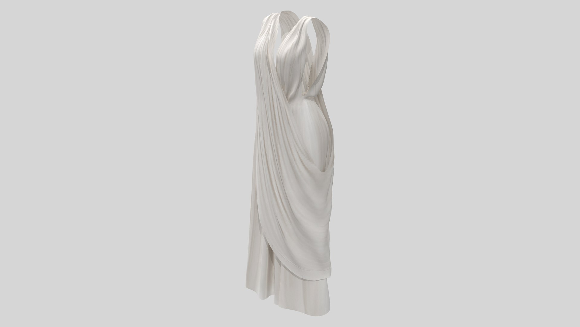 Women Modern Toga 3D Model - TurboSquid 2072471