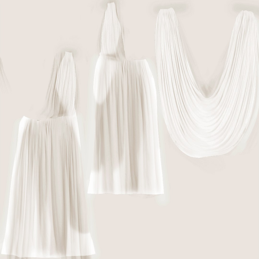 Women Modern Toga 3D Model - TurboSquid 2072471