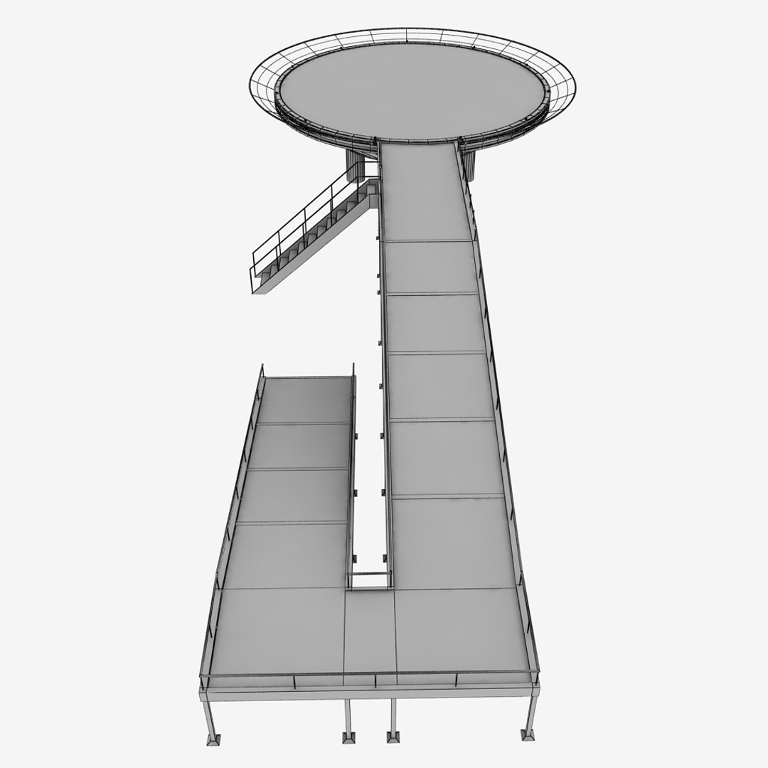 3d Helicopter Pad Model