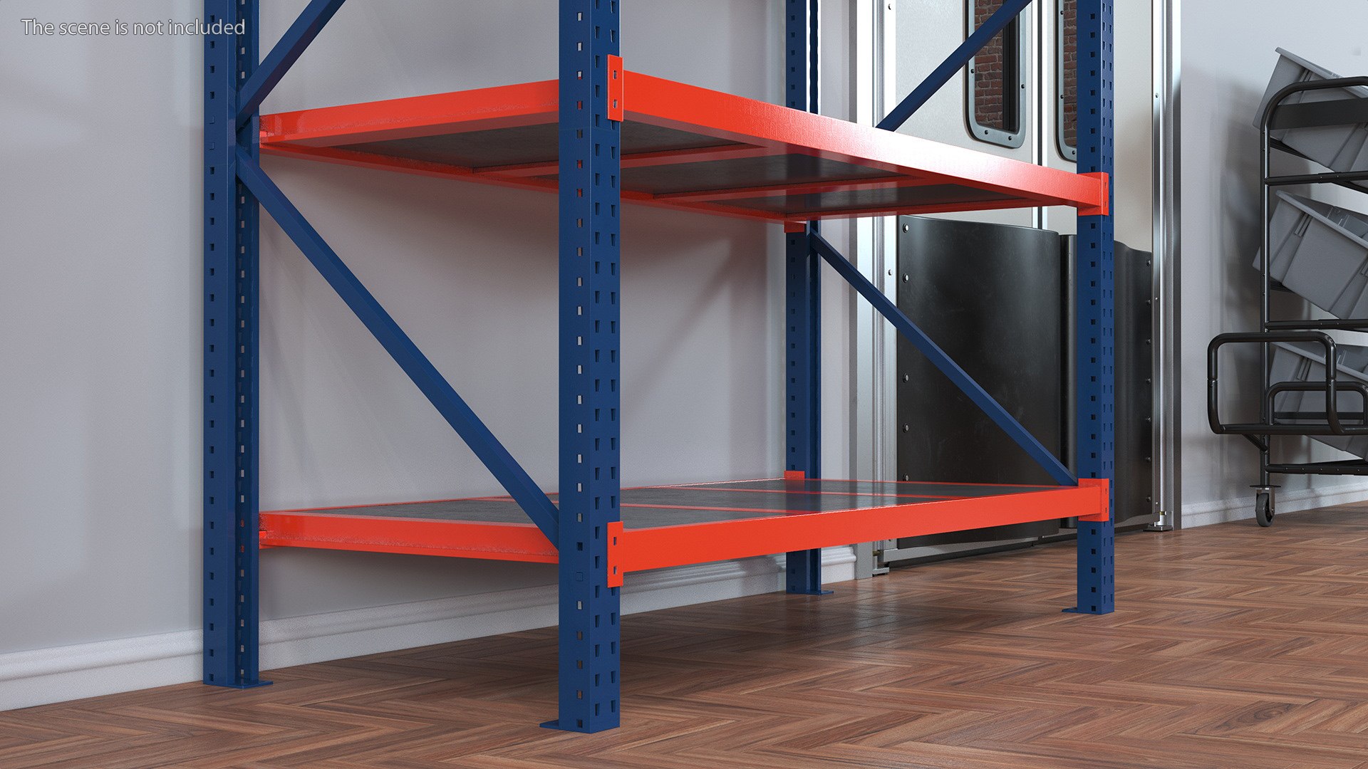 3D Mild Steel Industrial Storage Rack Model - TurboSquid 2144089