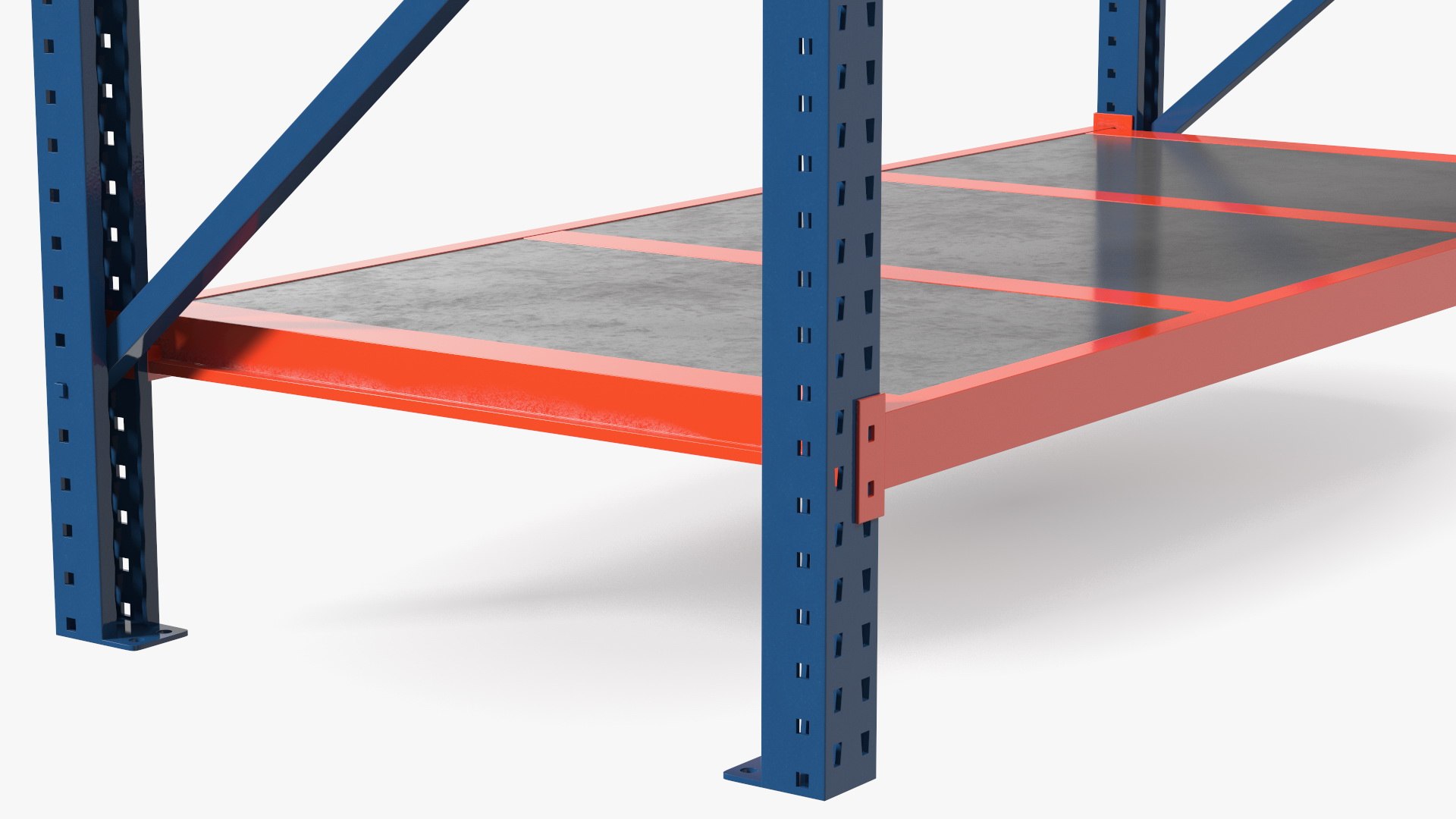 3D Mild Steel Industrial Storage Rack model - TurboSquid 2144089