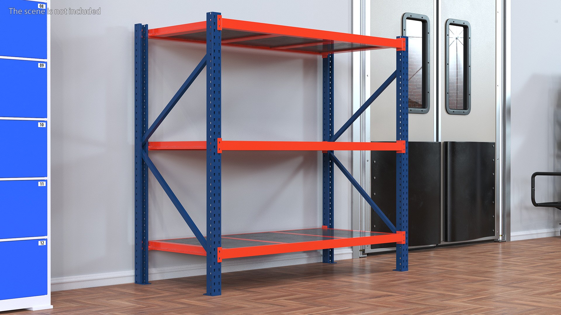 3D Mild Steel Industrial Storage Rack Model - TurboSquid 2144089