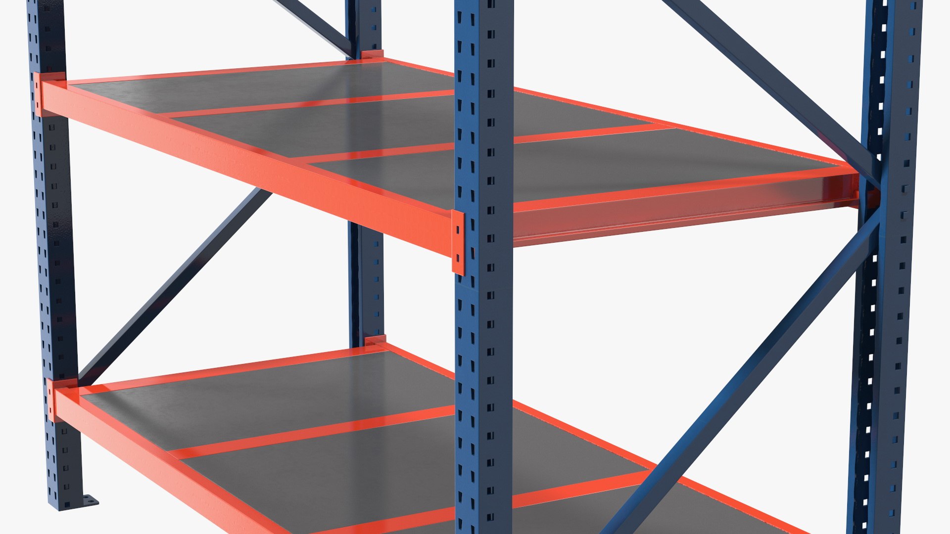 3D Mild Steel Industrial Storage Rack model - TurboSquid 2144089