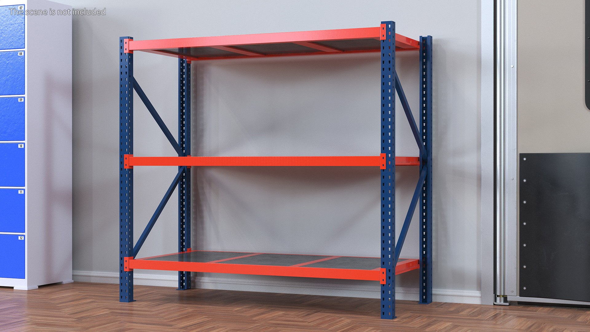 3D Mild Steel Industrial Storage Rack Model - TurboSquid 2144089