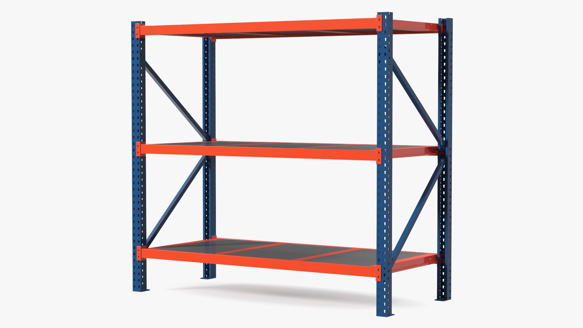 3D Mild Steel Industrial Storage Rack model - TurboSquid 2144089