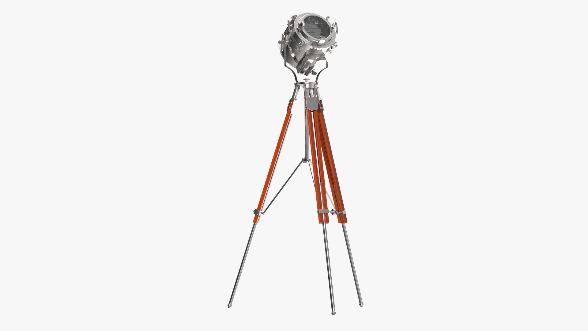 Retro Searchlight Lamp Wooden Tripod Rigged For Maya Model - TurboSquid ...