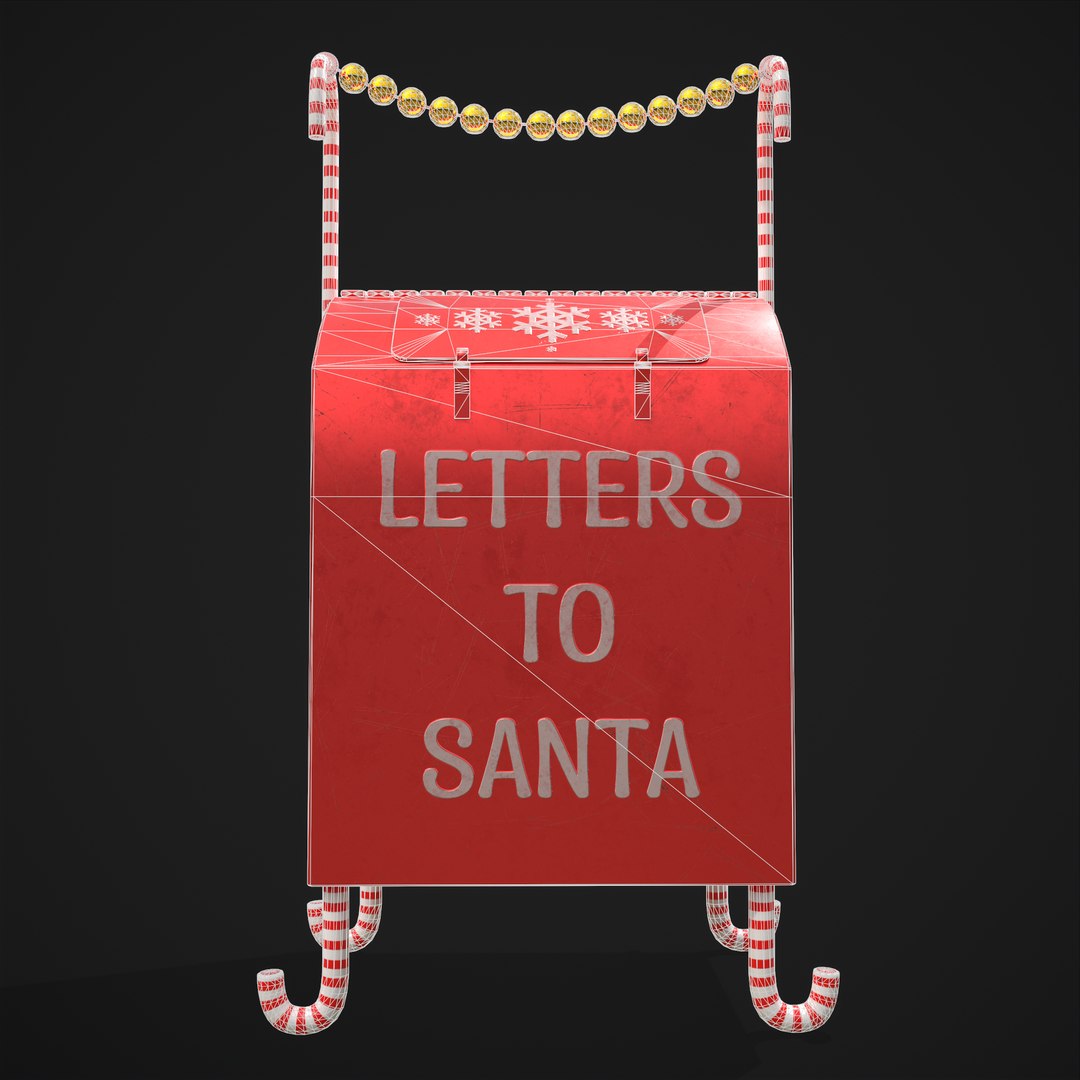 Festive Holiday Drop Box 3D Model - TurboSquid 1817667