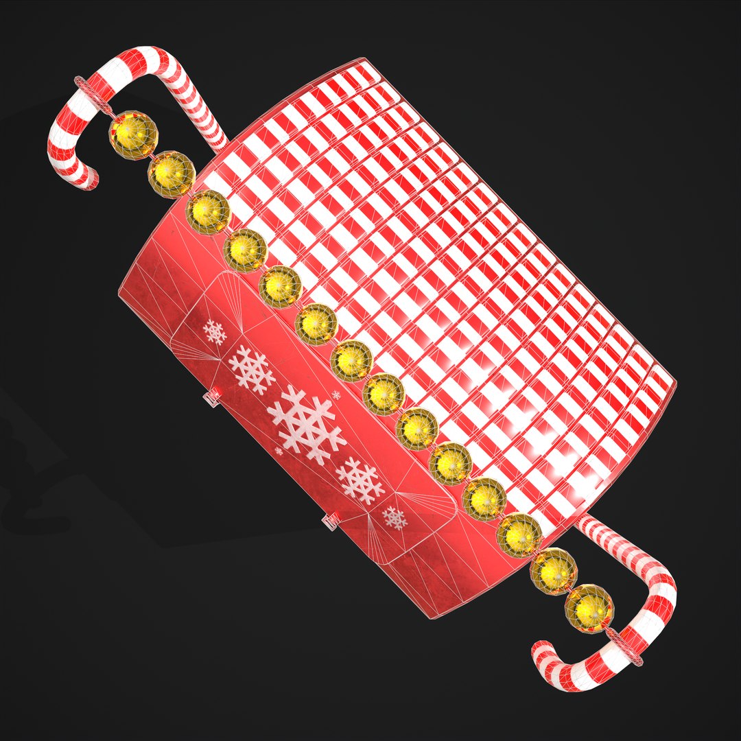 Festive Holiday Drop Box 3D Model - TurboSquid 1817667