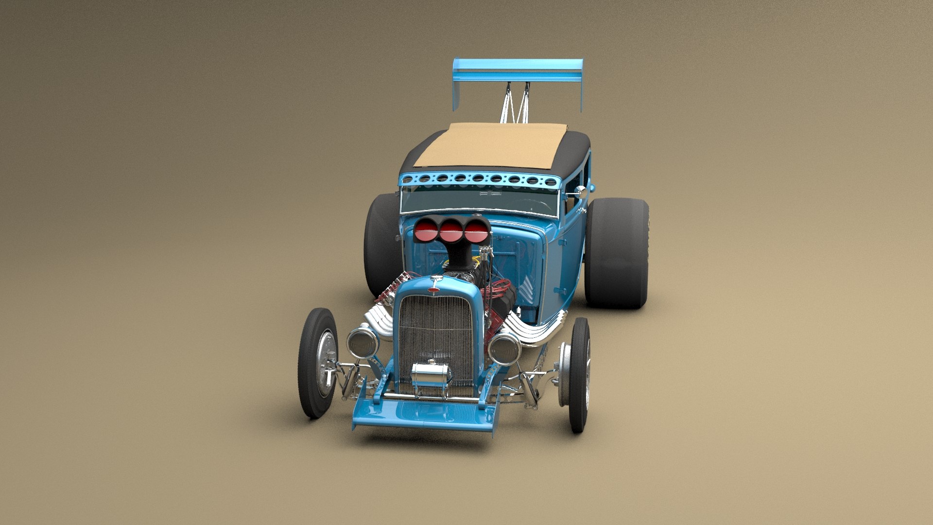 Ford Model A Hot Rod 3D - TurboSquid 1988011