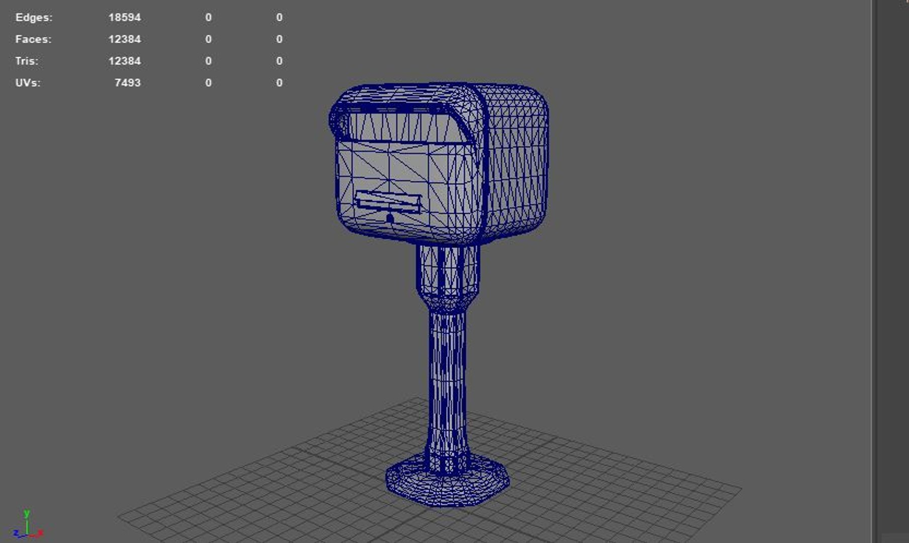 3D Model Metal Mailbox 3D Model - TurboSquid 2345281
