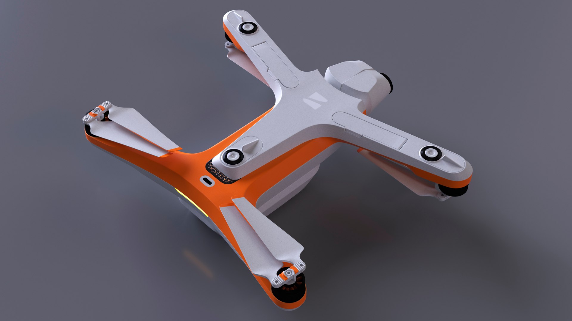 Compact Drone White On State 3D Model - TurboSquid 2170541