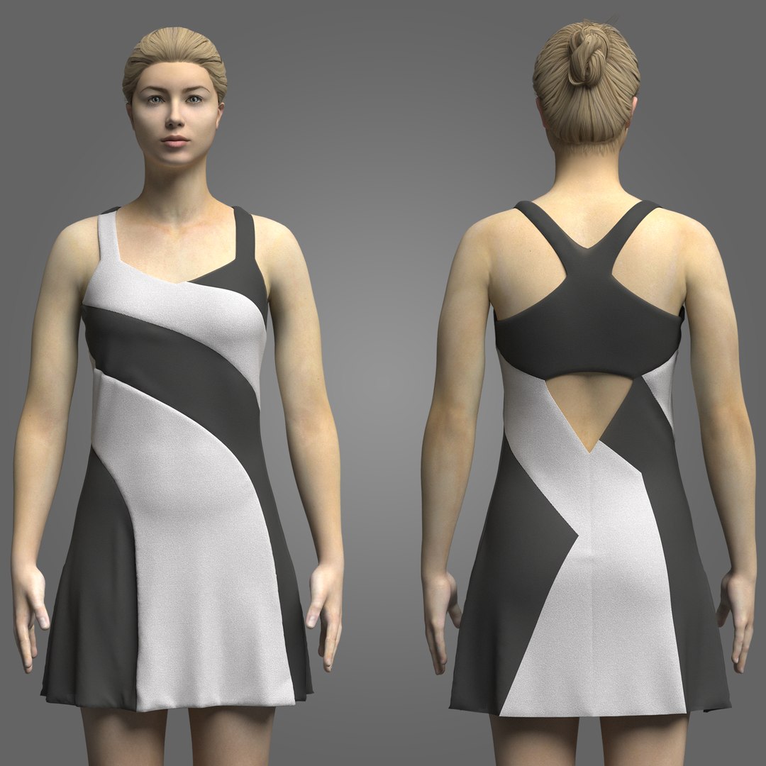 Gym Dress 3D model - TurboSquid 2154041