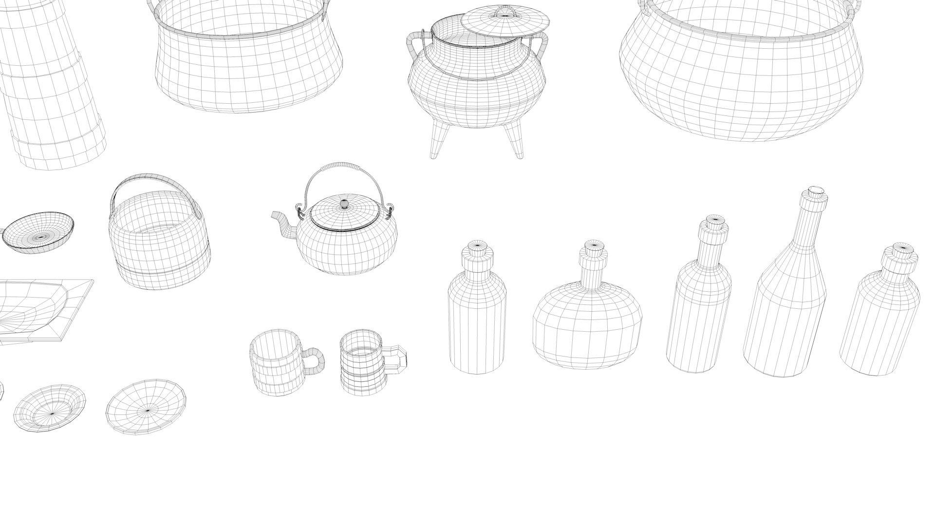 3D Model Medieval Kitchen Props - TurboSquid 2213299