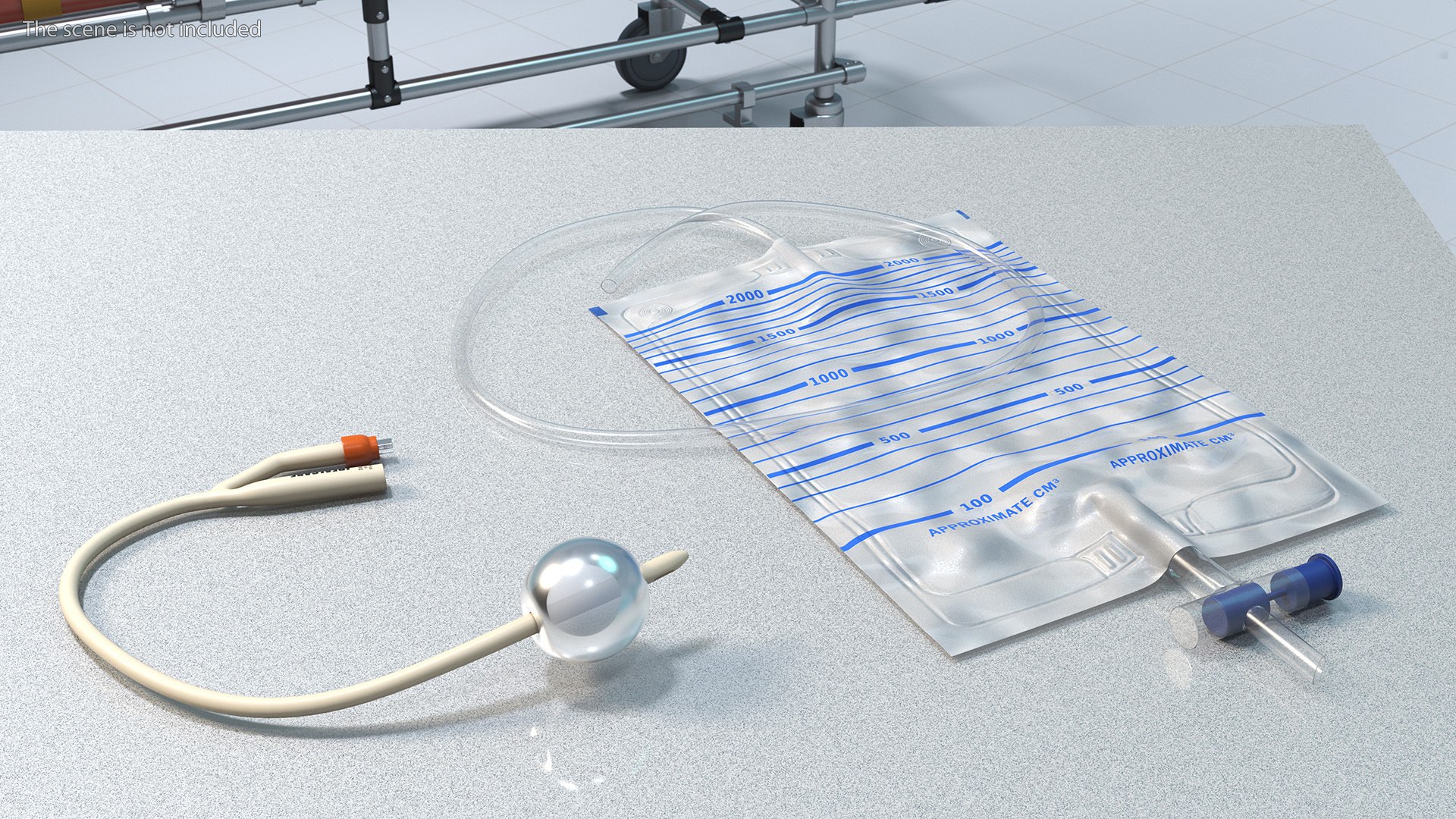 Silicone Coated Idealcare Foley Catheter 3D Model - TurboSquid 2097779