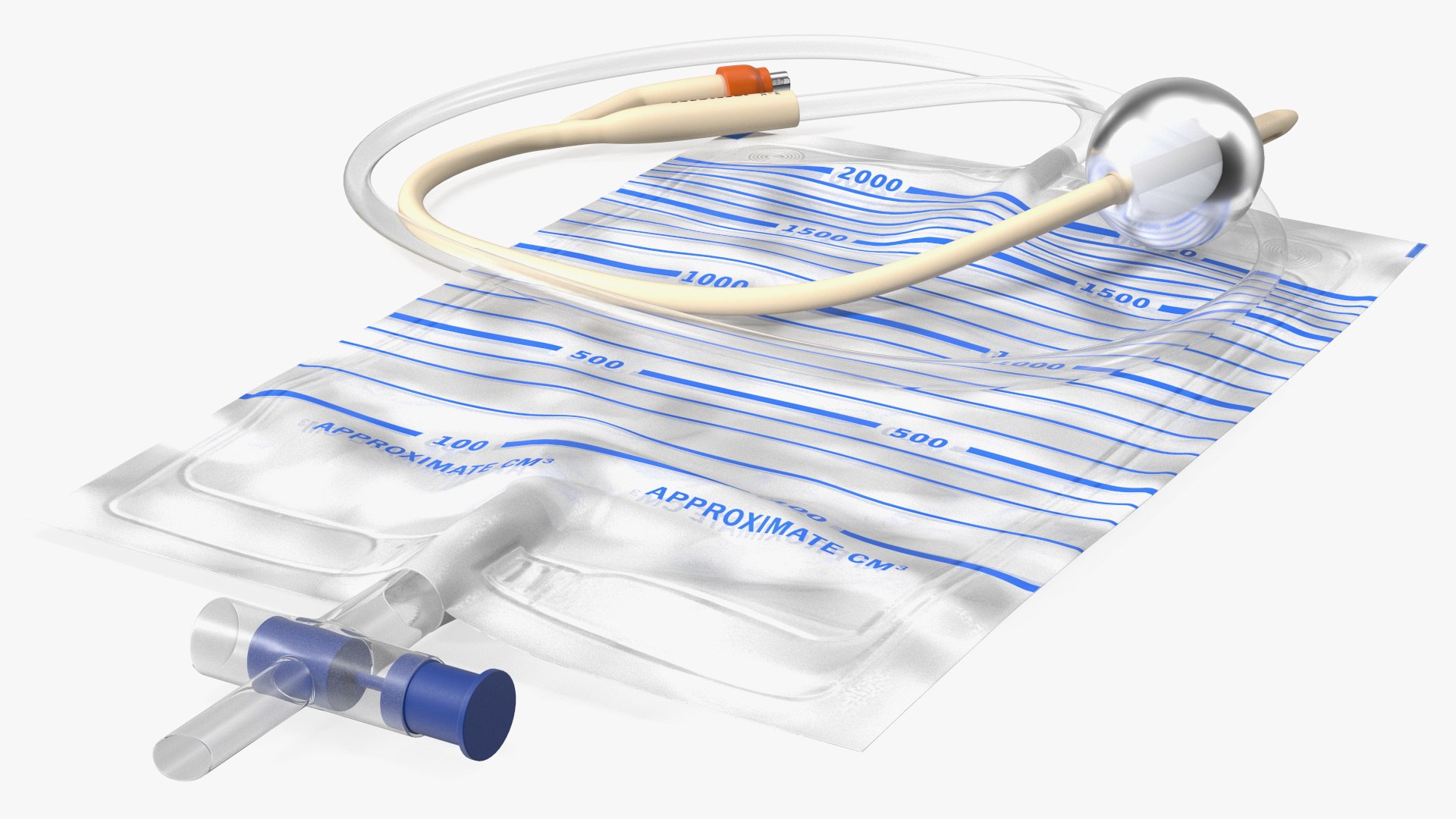 Silicone Coated Idealcare Foley Catheter 3D Model - TurboSquid 2097779