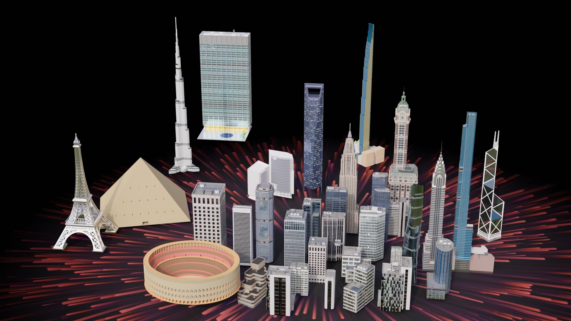 3D Buildings Collection model - TurboSquid 2172513