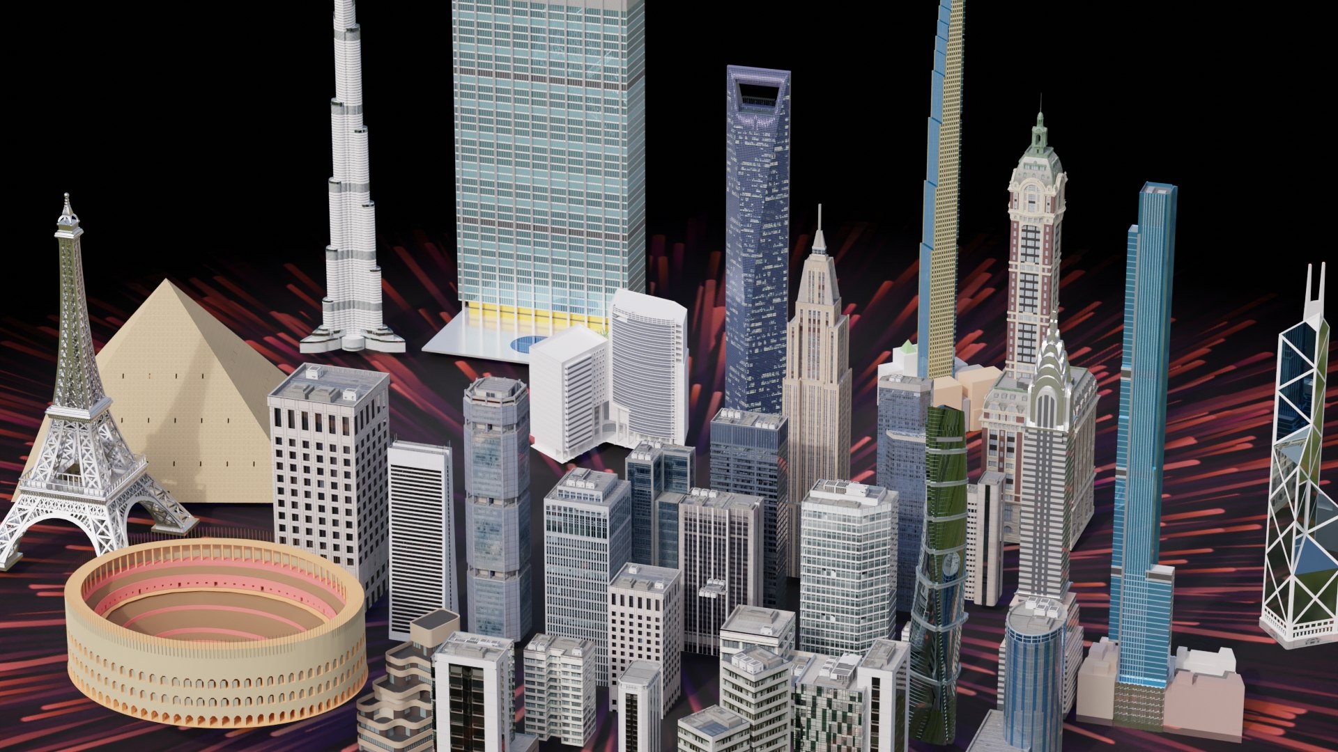 3D Buildings Collection model - TurboSquid 2172513